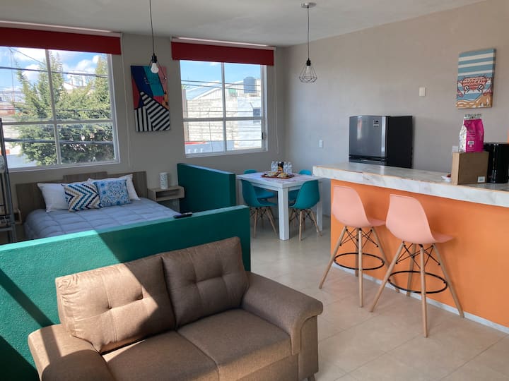 Hiconloft: Lindísimo, Confortable Y Práctico Loft - Pachuca