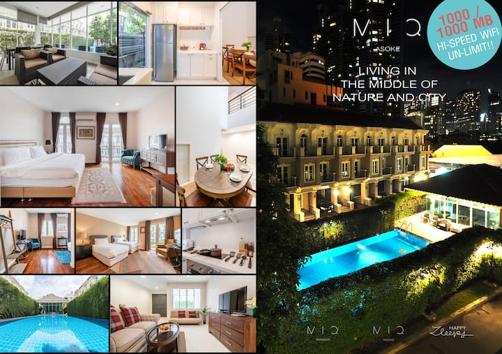 Miq_home403/asok Bts/resort Pool/9pax/1000mbwifi - Bangkok