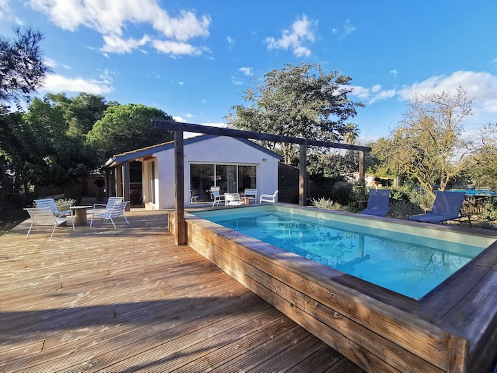 Villa Au Bord De L'étang De Thau-piscine Chauffée. - Marseillan