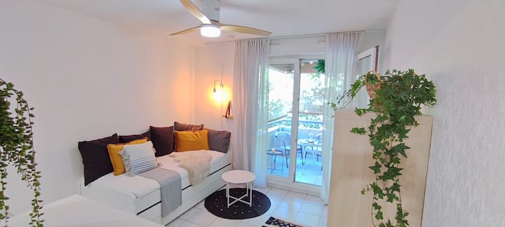 Ravas Studio Climatisé Terrasse Park Montpellier - Montpellier