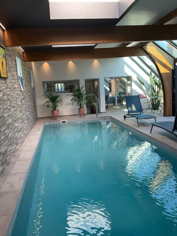 Villa à 50m De La Plage, Piscine Intérieure Privée - Concarneau