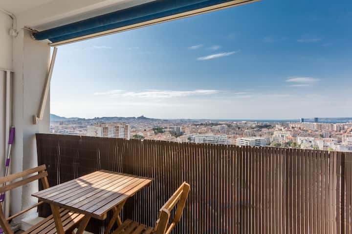 Marseille : Superbe Duplex Vue Mer - 3 Chambres - Plan-de-Cuques