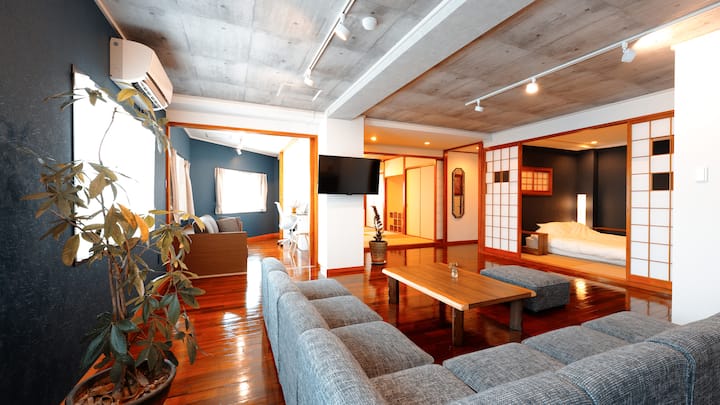 Roof Top Terrace【ryukyu Style】4min Kokusai St 3ldk - Naha