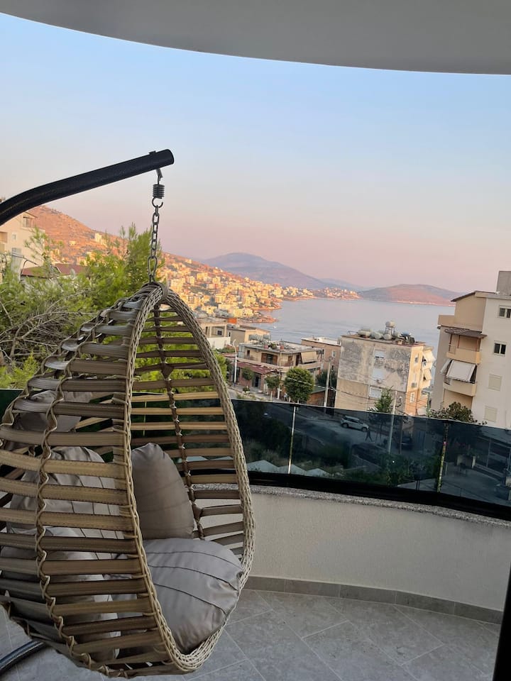 Emerald Sea View - Modern Gem & Huge Balcony - Saranda