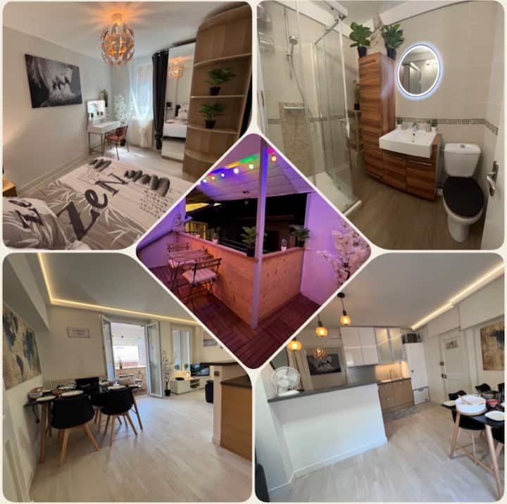 F2 Evian-les-bains Centre, Balcon Parking Facile - Évian-les-Bains