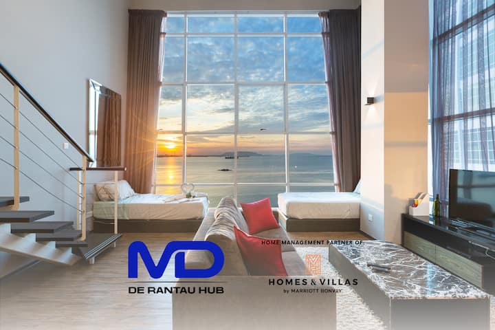 Unique 2br Seaview Duplex @ Maritime 乔治市无敌海景套房 - George Town