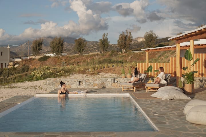 Luxurious Villa With Pool, Sea And Sunset View - ナクソス島