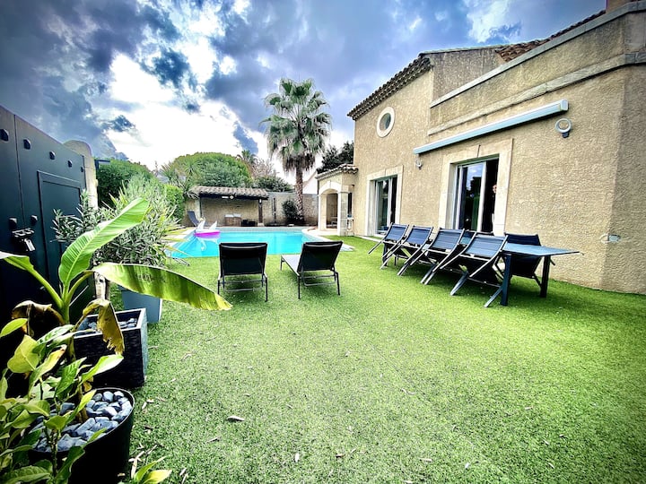Charmante Villa Avec Piscine - Montpellier
