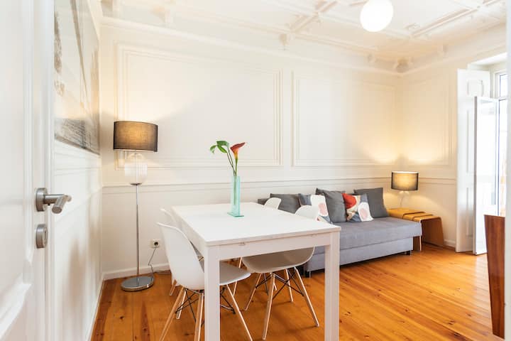 Appartement Spacieux 3 Chambres Avec A/c -Saldanha - Benfica