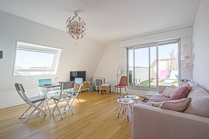 Le Panorama-rénové-terrasse-pres Gare Et Commerces - Deauville