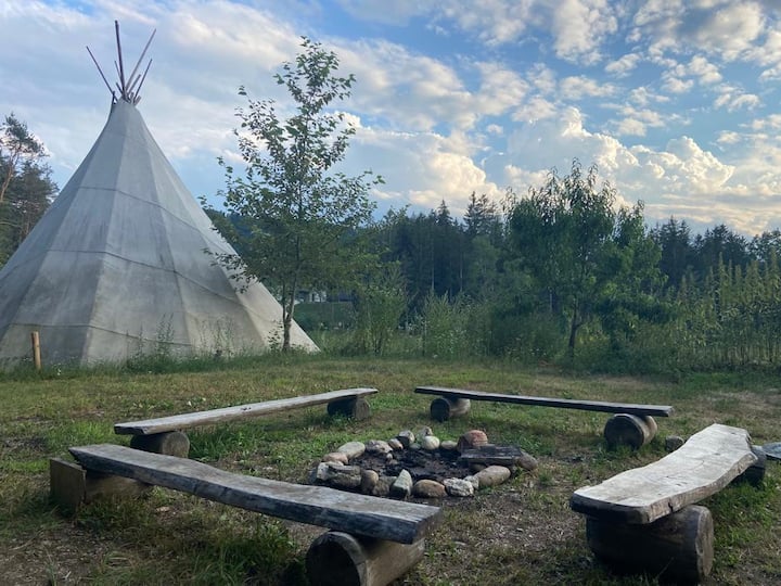 Amazing Campsite With Beautiful View And Fireplace - Klagenfurt
