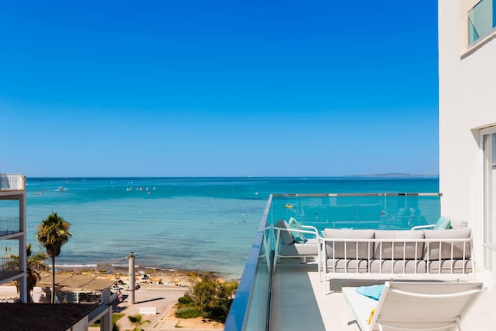 The Jewel Of The Island. Premium Terrace +Sea View - S'Arenal