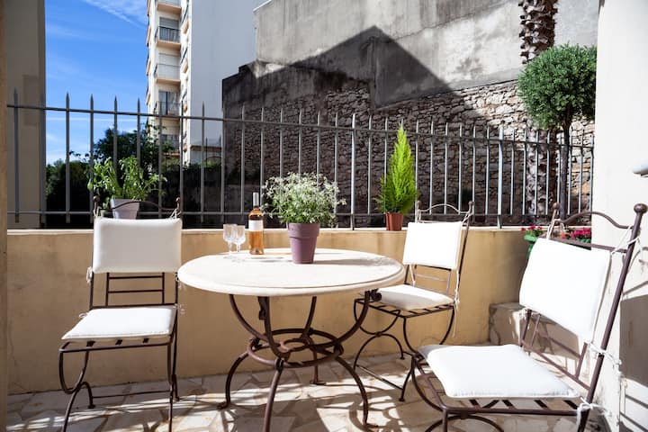 Skøn Stuelejlighed I Byhus Tæt På Cannes Centrum - Cannes