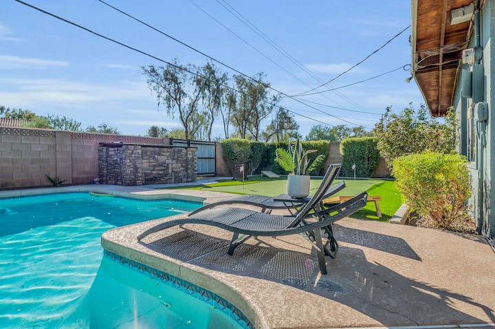 3 Bedroom Mid Century Modern Home + Heated Pool - Tempe, AZ