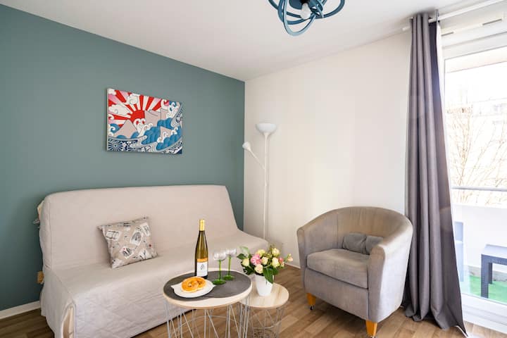 Studio Proche Gare Avec Balcon - Strazburg