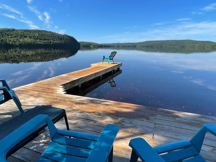 Chalet Tranquille : Mariage Entre Forêt Et Lac. - La Tuque