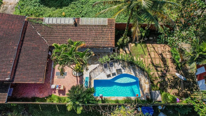 Casa Na Praia Da Baleia A 150m Da Praia. - São Sebastião