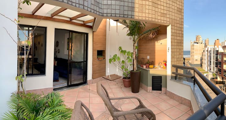 Quarto Em Cobertura Na Praia - ラグナ