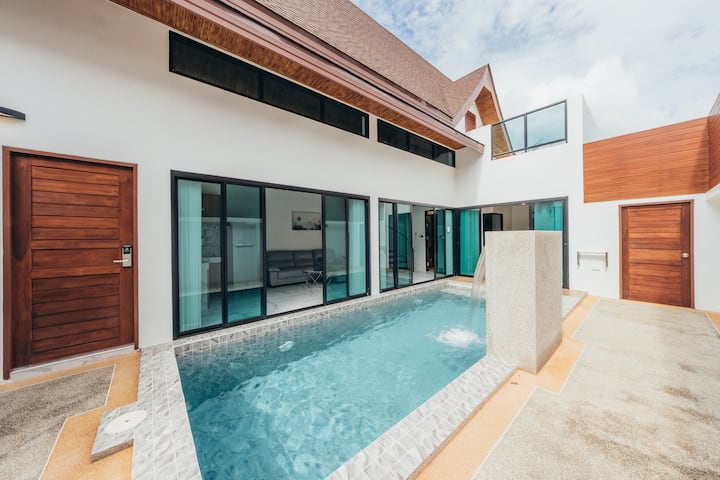 Family Thai Minimalist Style Pool Villa (3bd) + Bf - Krabi