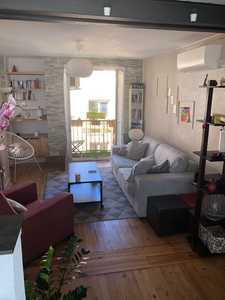 T2 Cosy Minimes Climatisation Balcon - Toulouse