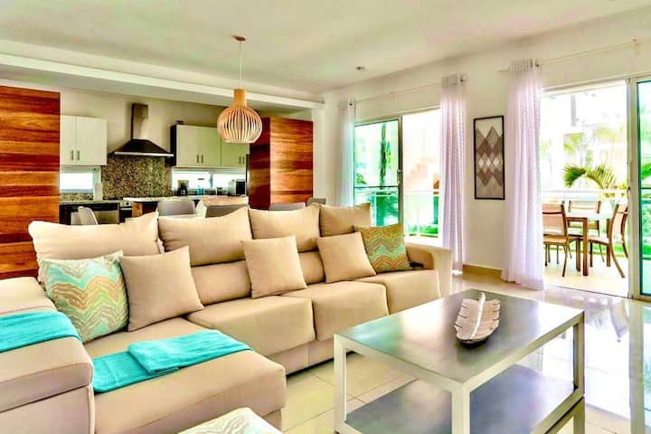 Cozy Oasis 2br <Closetobeach<gym<100mbps<pool<bbq - Punta Cana