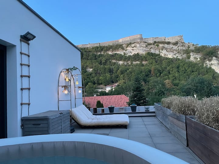 Magnifique Villa Avec Jacuzzi Vue Citadelle 5-6 P - Besançon