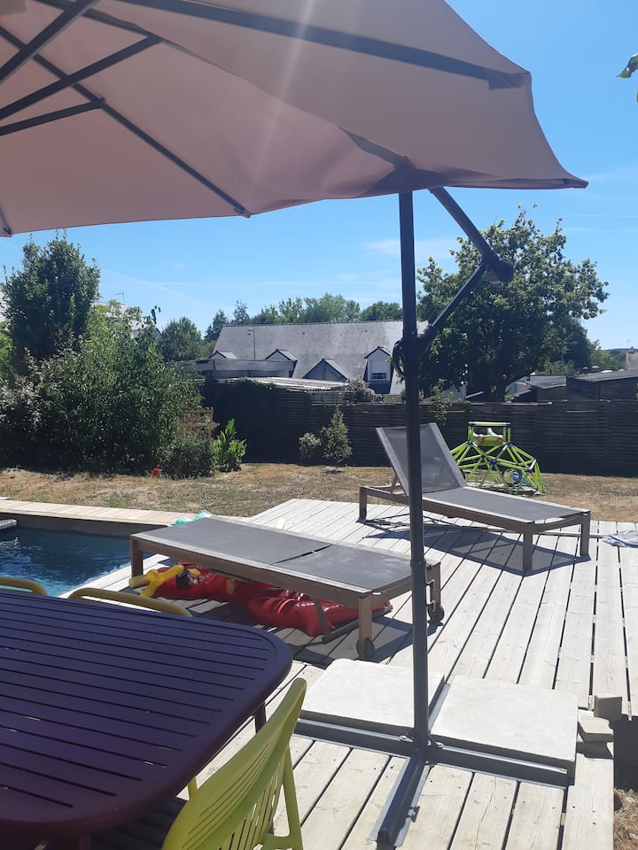 Maison Idéale Pour Les Enfants Avec Piscine Et Spa - Saint-Nazaire