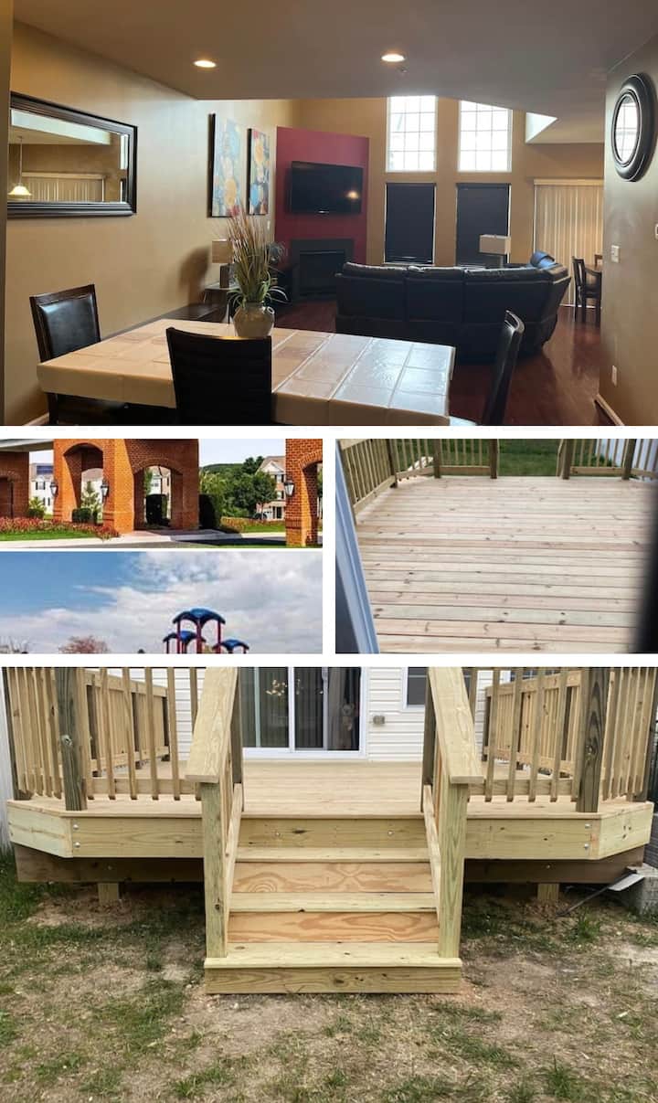 Amazing 4 Bedroom Townhouse With Free Parking - Aberdeen, MD