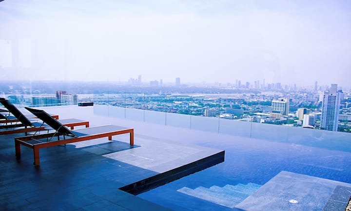 New! Gateway/ Bangkok University 1br 2ppl Near Bts - Phra Khanong