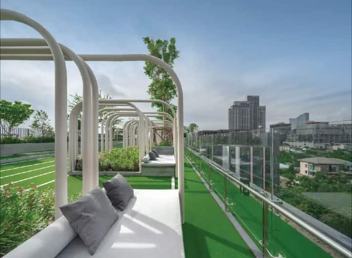 步行到Punawithi Bts 600米/有24小時7-11和lotus/機能便利全新精美公寓 - Phra Khanong