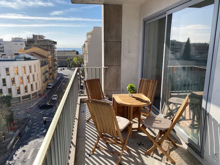 " Bel Air Mansion" Superbe 3 Pièces Vue Mer - Nice