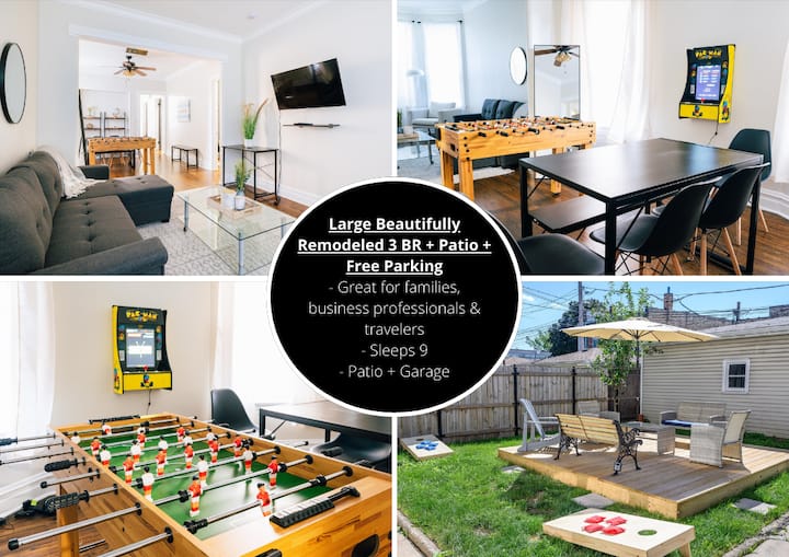 Spacious Logan Apt - Parking - Sleeps 10 3 Bedroom - Chicago, IL