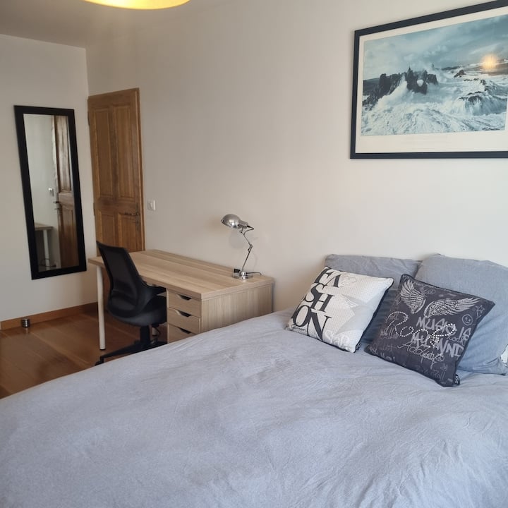 Grande Chambre Chez L'habitant à 200 M De La Gare - Annemasse