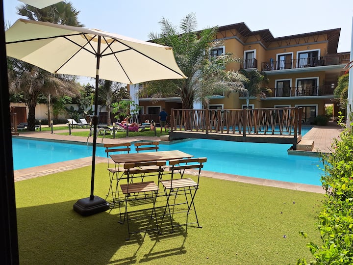 Large 1 Bedroom Apartment With Direct Pool Access - The Gambia
