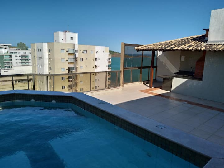 Cobertura Com Piscina E Churrasqueira. - Guarapari