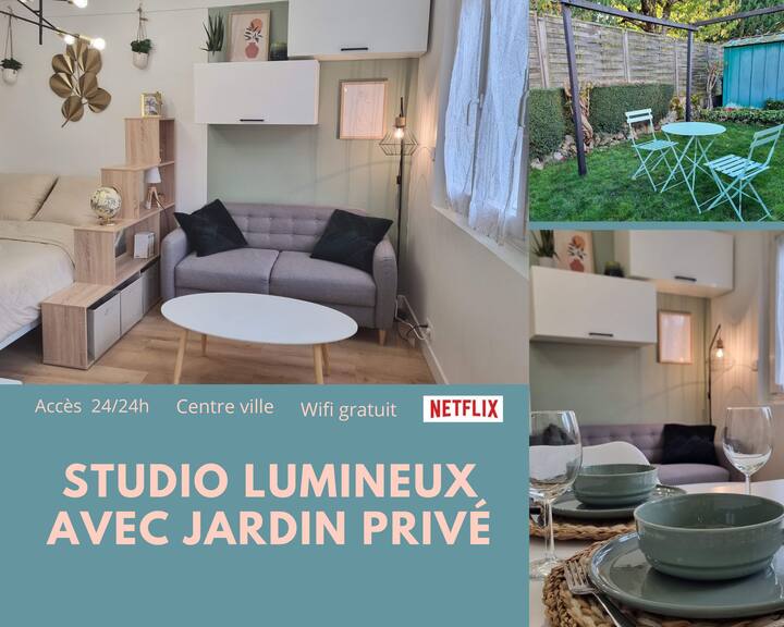 Studio*calme*fibre*parking* Jardin*netflix* - Linas