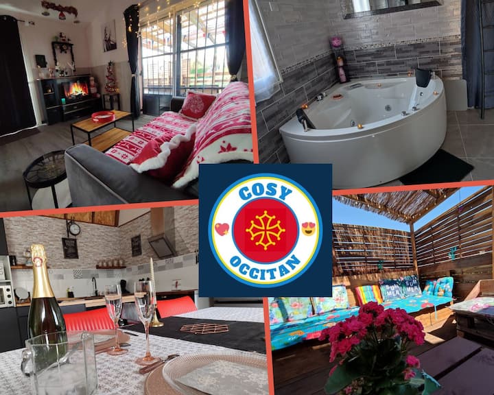 Maison Confortable Bain Remous Jardin  Terrasse - Carcassonne