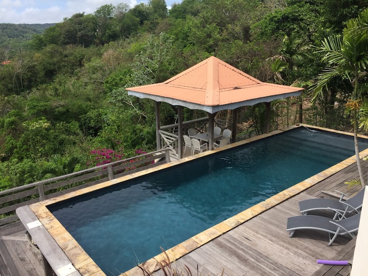Villa Avec Vue Panoramique Sur La Baie Des 3 îLets - Les Anses-d'Arlet