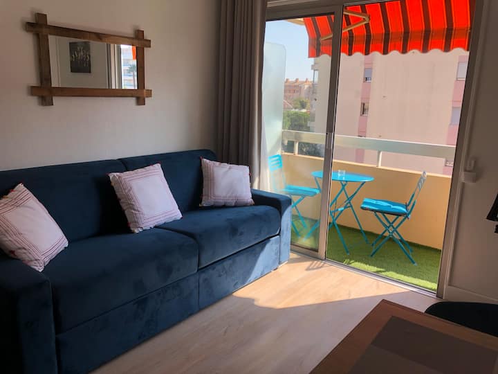 Studio, Plage 150 M - Tout à Pied - Fréjus