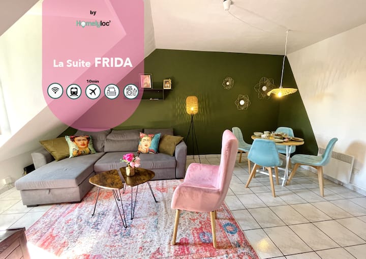 Superbe 🌼 Suite Frida 🌼 Cosy & Quiet, Centre-ville - Beauvais