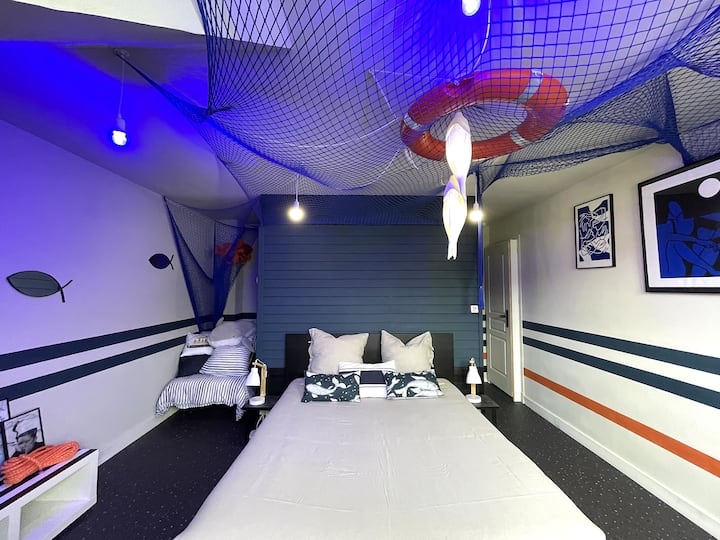 Chambre Poisson + Extérieur-tv-tout Compris - Merlimont