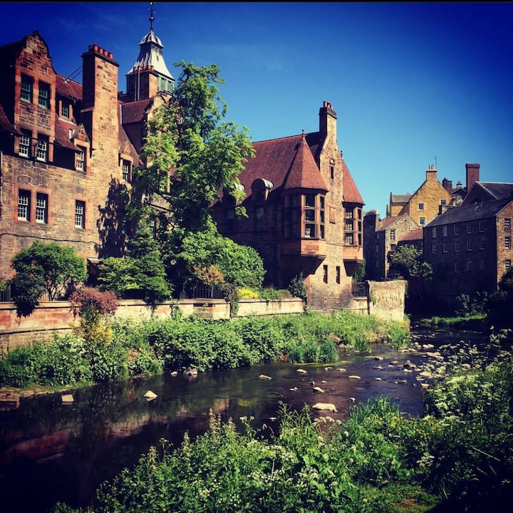 Dean Village 1 Bed Flat With River Views - 