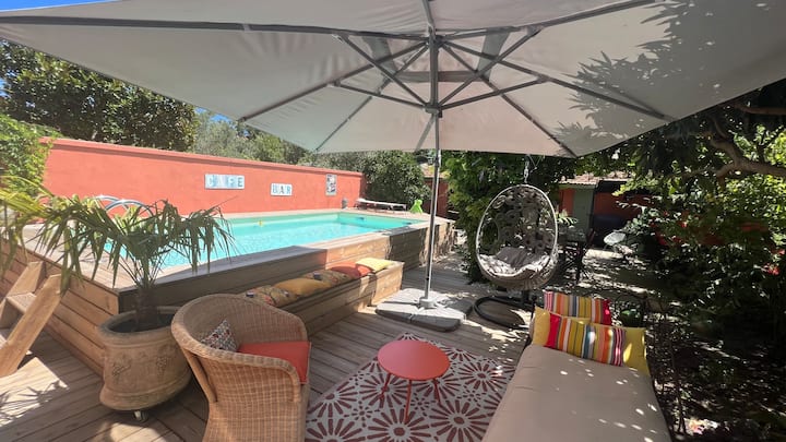 Agréable Maison De Ville 1930, Avec Piscine - Carcassonne