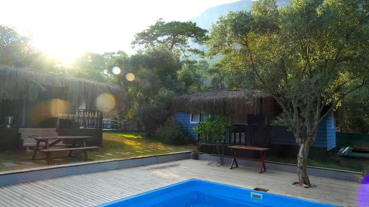 Mavie Akyaka Rentals With Pool In The Forest - Akyaka