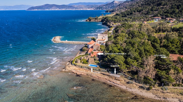 Fabulous Villa - Private Beach And Swimming-pool - Castellabate