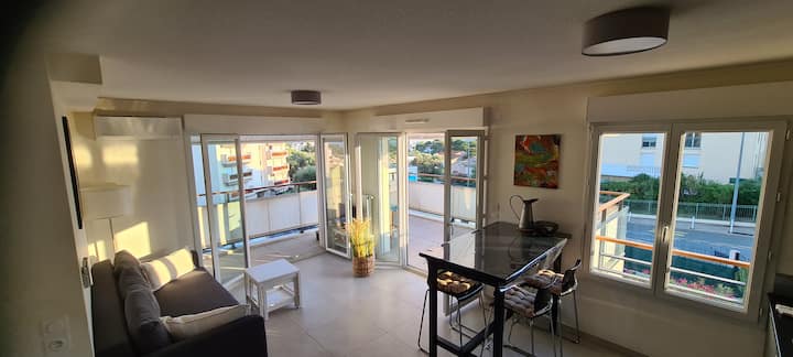 Très Bel Appartement En Résidence Avec Piscine - Cagnes-sur-Mer