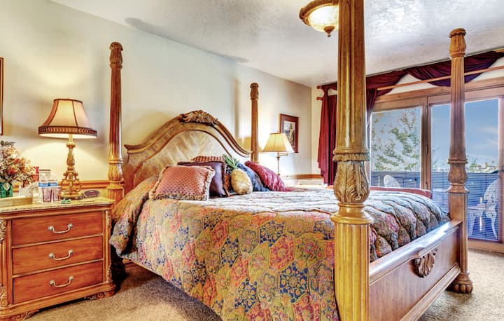 Romantic King: Sauna, Jetted Tub, Steam Rm & Fp - Midway, UT