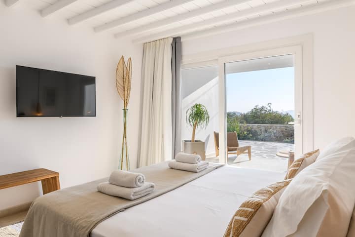 Mykonos Lagom 2 Sea View Studio(180° Sunset Bar)! - Mykonos