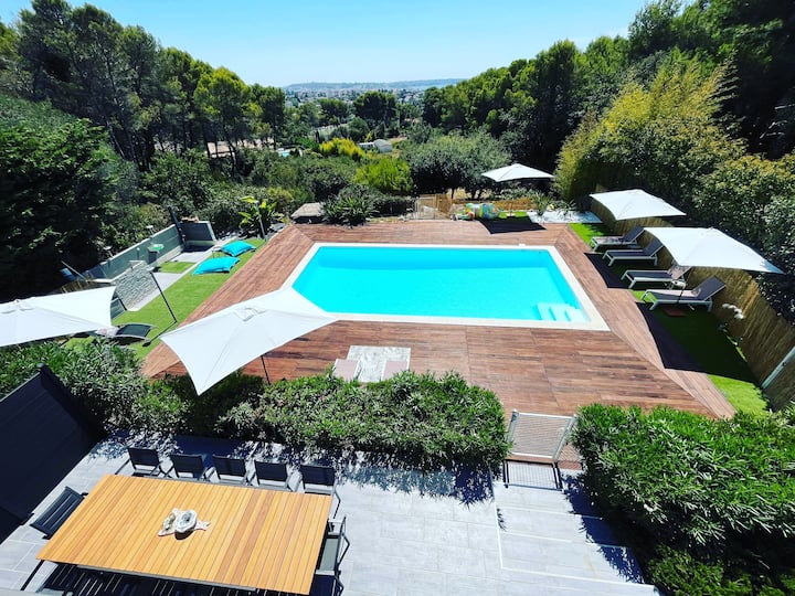 Villa 300m2 Sur Juan Les Pins Avec Piscine - Antibes
