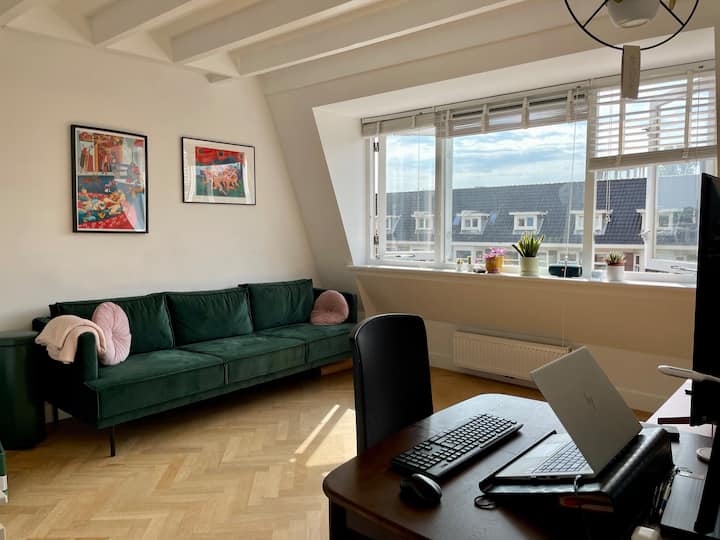 Cosy Apartment W/roof Terrace & 2min To Vondelpark - 
